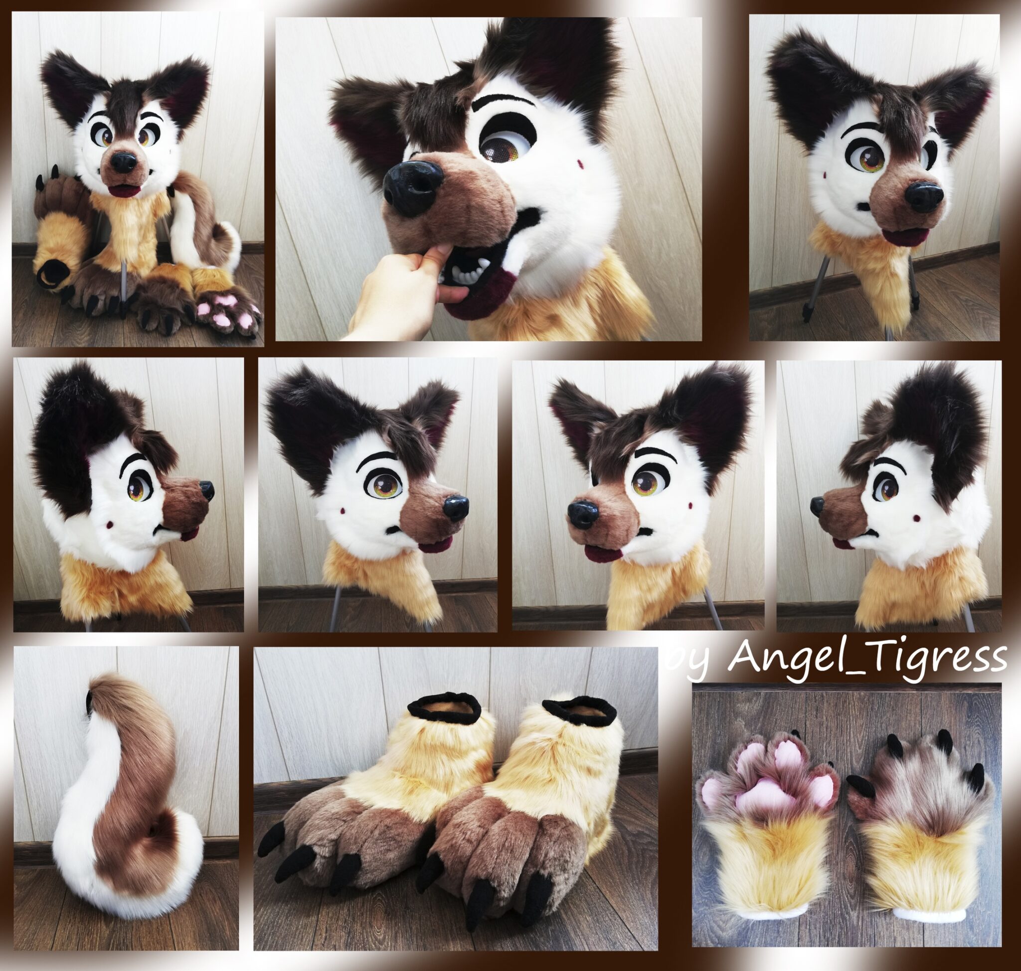 Commission partial fursuit Azareus - Angel Tigress Fursuit Studio