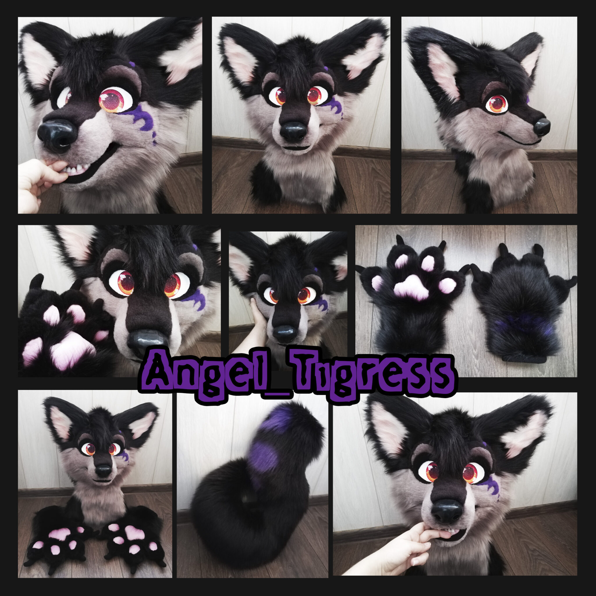 Fox Commission Fursuit Partial - Angel Tigress Fursuit Studio