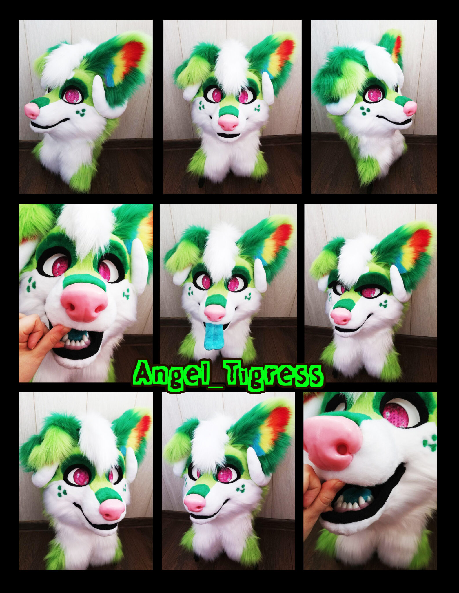 Fursuit head commission - Angel Tigress Fursuit Studio