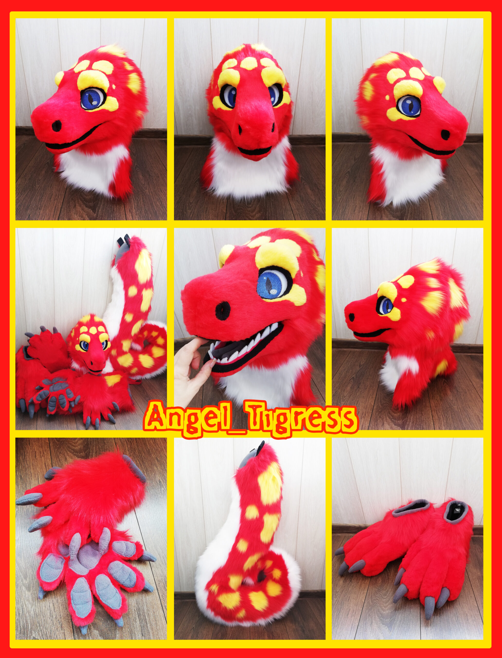 Red Lizard - Angel Tigress Fursuit Studio