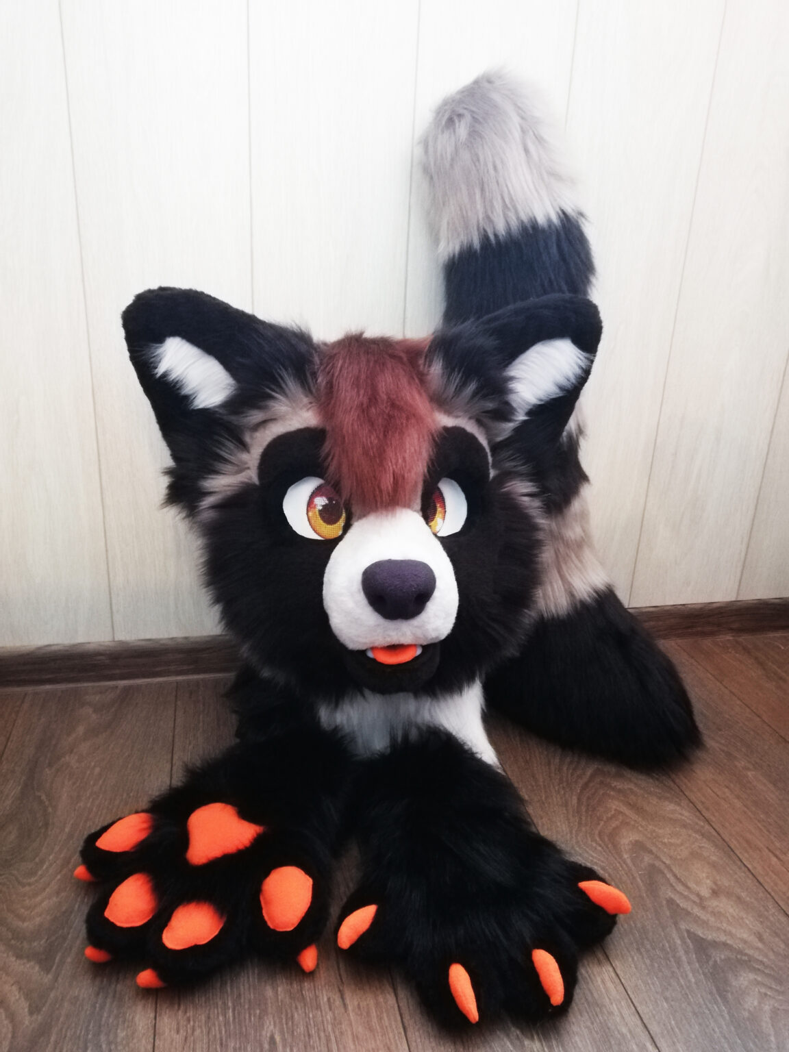 NEW! Gray raccoon partial fursuit - Angel Tigress Fursuit Studio