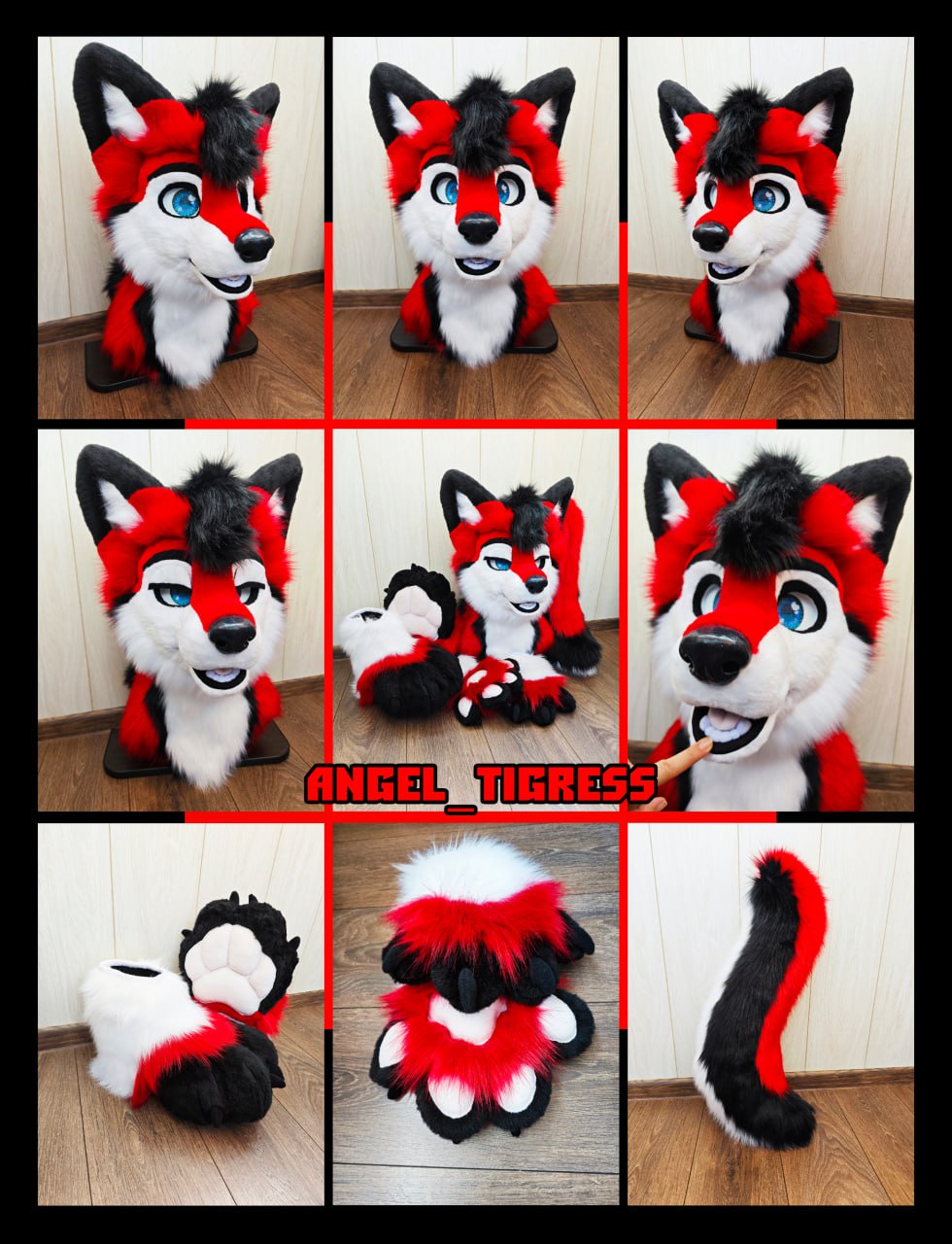Red Fox FULL fursuit - Angel Tigress Fursuit Studio
